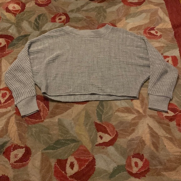 Tops | Leith Gray Cropped Sweater | Poshmark